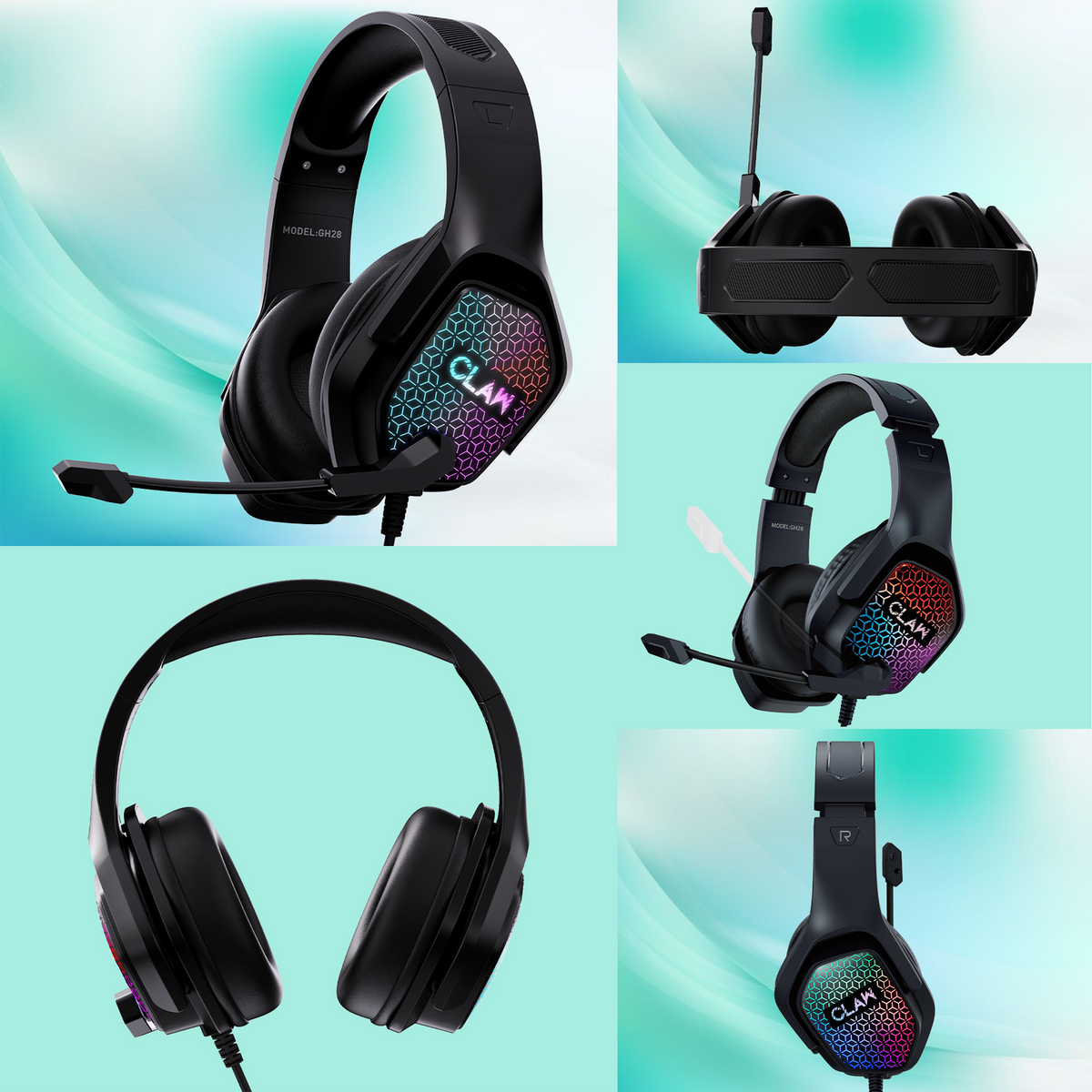 CLAW GH28 - RGB Gaming Headset with Microphone – Novelty Computech