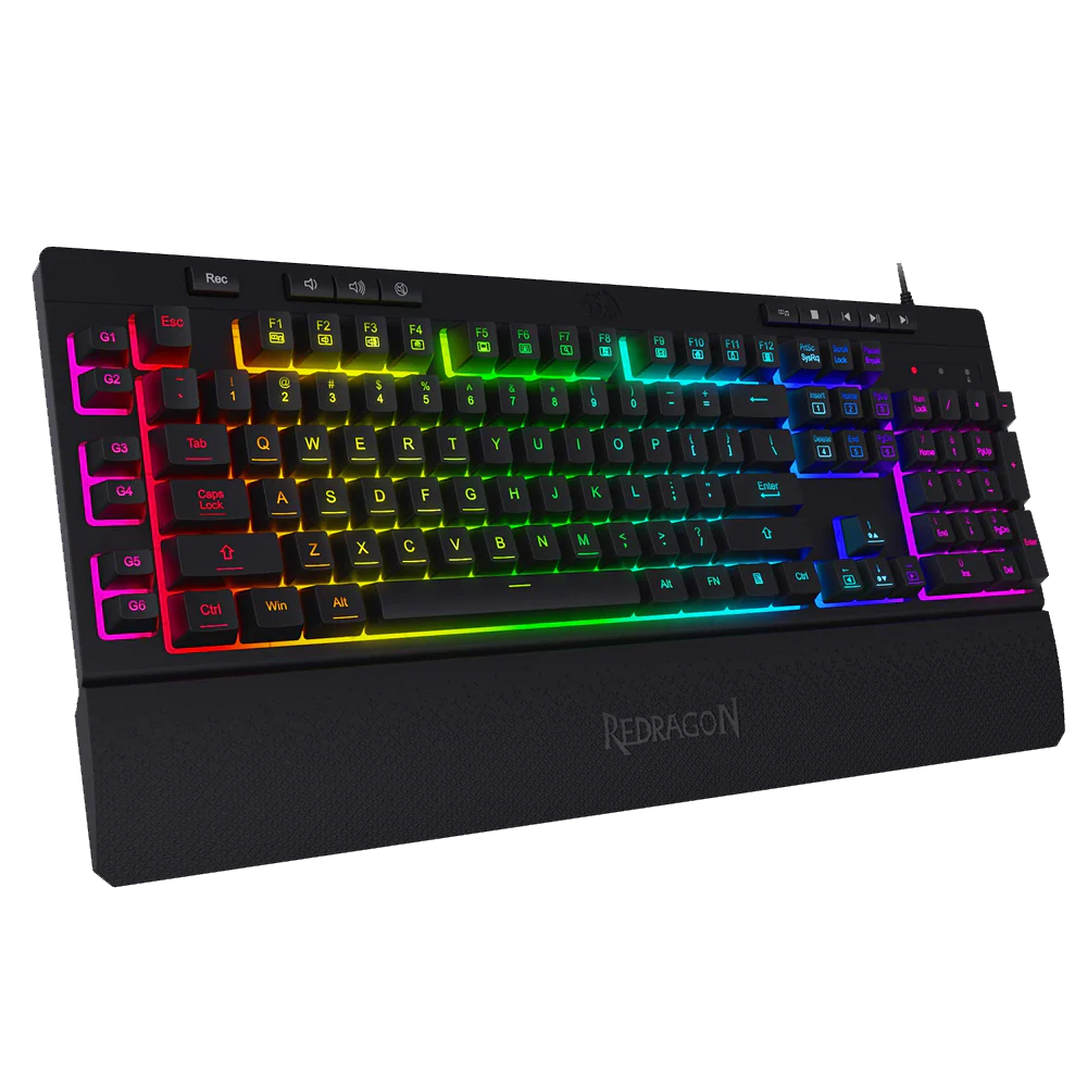 Shiva K512- Wired Membrane Keyboard Rgb Black – Novelty Computech