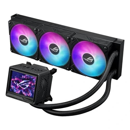 ASUS CPU AIO COOLER TRIPLE FAN 120MM WITH FULL COLOR LCD DISPLAY ...